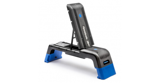 Reebok Deck multifunkciós step dobogó - kék-fekete, csúszásmentes